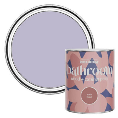 Rust-Oleum Wisteria Satin Bathroom Wood & Cabinet Paint 750Ml by B&Q ...