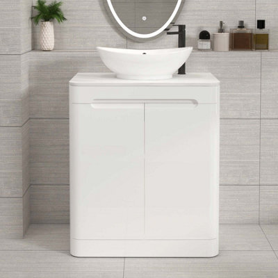 Royal Bathrooms Venice 700mm Gloss White Freestanding Bathroom ...