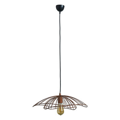 Valuelights Rhea Tiered Umbrella Design Copper Wire Ceiling Pendant ...