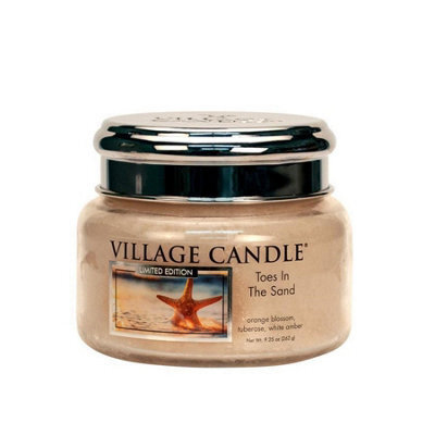 Village Candle 11Oz Small Glass Jar Candle - Toes In The Sand by B&Q ...