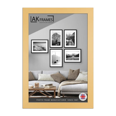 AK Frames A3 Mustard Yellow Poster Frame - Modern Picture Frame For ...
