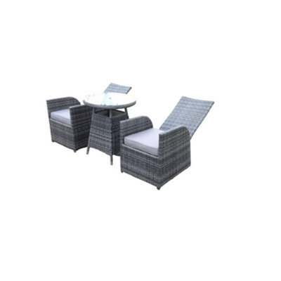 ABC Bristol Rattan Reclining Chair Set (2 Seater) by B&Q | ufurnish.com