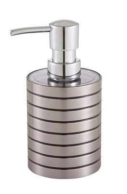 Cooke & Lewis Kribi Gloss Metal Chrome Effect Plastic Freestanding Soap ...