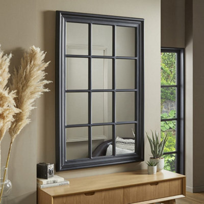 The Online Mirror Shop Window Mirror Cambridge Rectangular Shape With ...