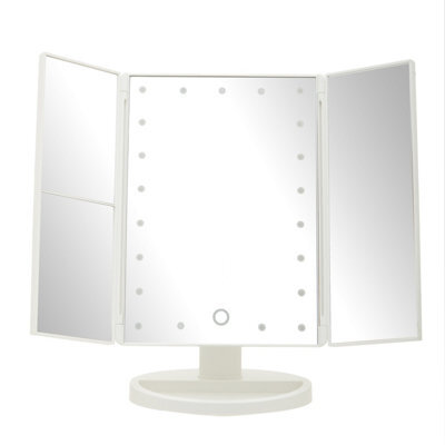 Premier Housewares Interiors By Premier Portable Tri Fold White Led ...