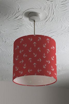 Andrew Lee Anchors On Red Background (Ceiling & Lamp Shade) / 45Cm X ...