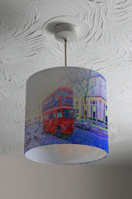 Andrew Lee London Bus Red (Ceiling & Lamp Shade) / 45Cm X 26Cm / Lamp ...