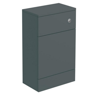 Aquarius Halite Waterproof Grey 500mm Wc Unit by B&Q | ufurnish.com