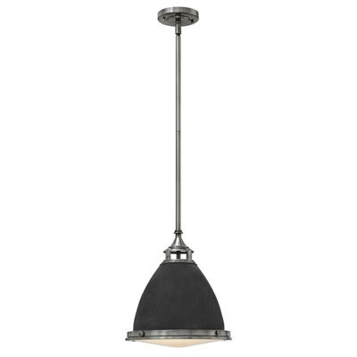 Stylish Aged Zinc 1 Bulb Ceiling Pendant Light With E27 Socket by B&Q ...