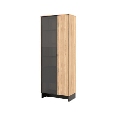 Arte Nomad Tall Display Cabinet (H)1950mm (W)730mm (D)400mm) With Glass ...