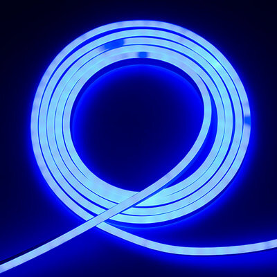 Extrastar Neon Led Strip 5M Cable With Power Adapter, Iced Blue, Ip65 ...