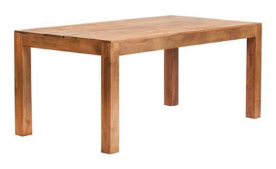 Buttercup Farm Toko Light Mango Large Dining Table - Solid Mango Wood - L90 X W180 X H76 Cm by B ...