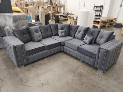 Stunning Hendi Corner - Grey Sofas by B&Q | ufurnish.com