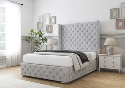 Comfort Beds Emily Silver Naples Bed Frame by B&Q | ufurnish.com