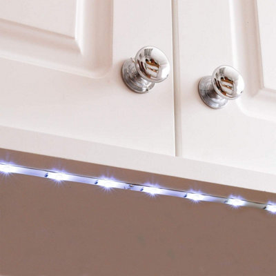 Kitchen Under Cupboard Strip Light - Battery Powered Self Adhesive ...