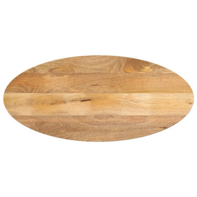 Berkfield Table Top 100X40X2.5 Cm Oval Solid Wood Mango by B&Q ...