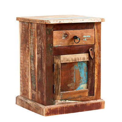 Buttercup Farm Coastal Bedside Table - Wood - L40 X W45 X H60 Cm by B&Q ...