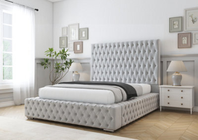 Comfort Beds Ambassador Silver Plush Bed Frame by B&Q | ufurnish.com