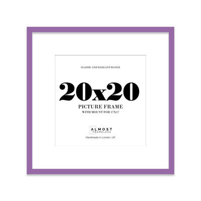 "20X20"" Purple Picture Frame - 20X20"" Square Frame With 17X17"" Mount ...