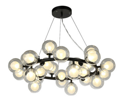 Anson Lighting G4 Vintage Clear Glass Sheltered Pendant Light 75W by B ...