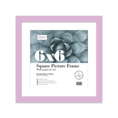 "6X6"" Lilac Picture Frame - 6X6"" Square Frame With 5X5"" Mount For ...