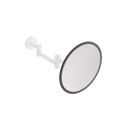 Cosmic Wall Magnifying Mirror, Matt White Architect Sp (X5) by B&Q ...