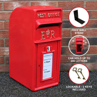 MonsterShop Royal Mail Post Box Er Cast Iron Wall Mounted Wedding ...