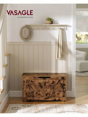 Songmics Vasagle Storage Chest, Storage Bench, Blanket Box With 2 ...