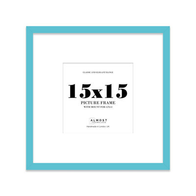 "15X15"" Turquoise Picture Frame - 15X15"" Square Frame With 12X12 ...