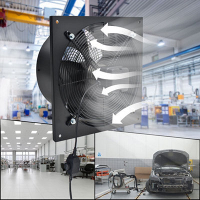 Living And Home Ventilation Wall-Mounted Exhaust Axial Fan 8-Inch by B ...