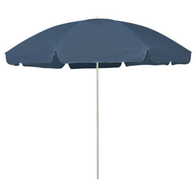Walplus Beach Parasol Anti-Fade Polyester Blue 300 Cm by B&Q | ufurnish.com