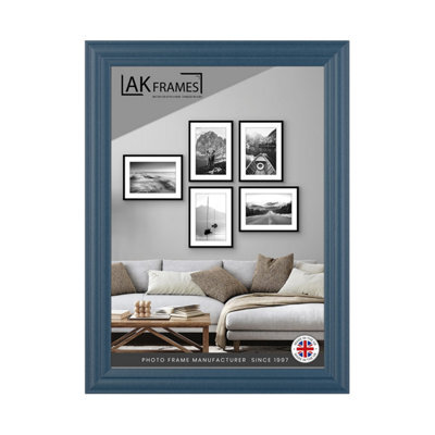 "AK Frames 11X9"" Classic Navy Blue Modern Picture Frame - Poster Frame ...