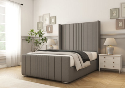 Comfort Beds Grace Pewter Dumfries Bed Frame by B&Q | ufurnish.com