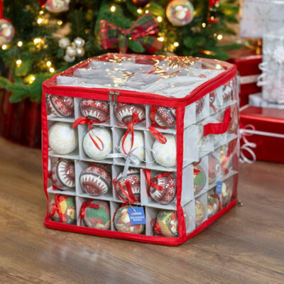 The Christmas Workshop Bauble Storage Box - Huge Capacity - Holds 64 ...