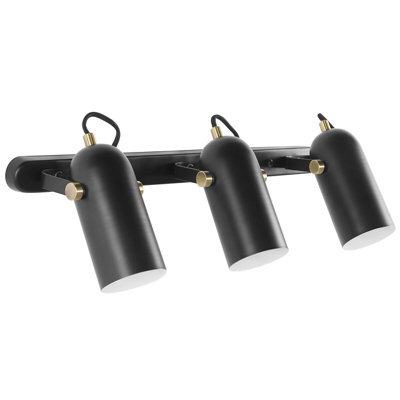 Beliani 3 Light Spotlight Tyria Adjustable Metal Black by B&Q ...