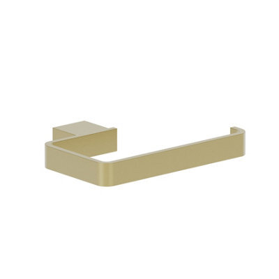 Plum&clay Emilia Brushed Gold Toilet Roll Holder by B&Q | ufurnish.com