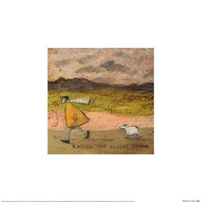 Sam Toft Racing The Clouds Home Poster Brown/green (30Cm X 30Cm) by B&Q ...