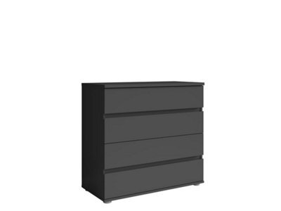 Arte Modern Graphite Chest Of Drawers 92Cm - Space-Saving Storage For ...