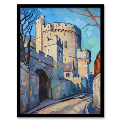 Artery8 Windsor Castle Uk Royal King Charles Oil Painting Wall Art ...