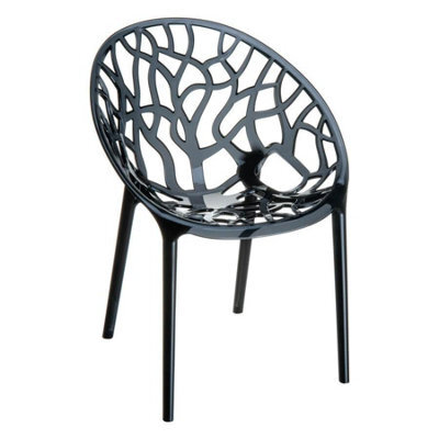 Cryo Chair - Black Transparent by B&Q | ufurnish.com