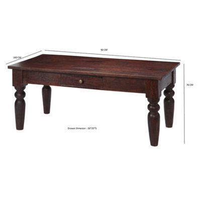 Worcester Bombay Dark Mango Coffee Table by B&Q | ufurnish.com