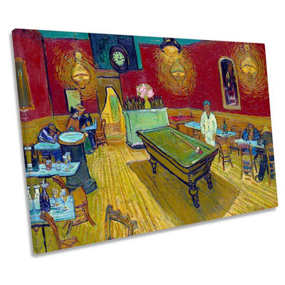 CanvasGeeks Vincent Van Gogh The Night Café Canvas Wall Art Print (H ...