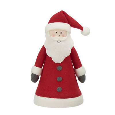 Red & White Triangular Santa Tree Topper by B&Q | ufurnish.com
