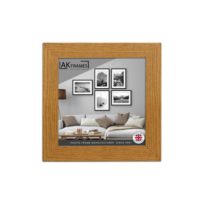 "AK Frames 6X6"" Oak Poster Frame - Modern Picture Frame For Wall Art ...