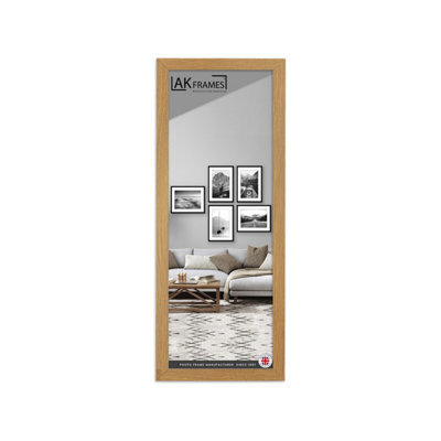 "AK Frames Sleek 16X8"" Oak Thin Modern Picture Frame - Slim And Design ...