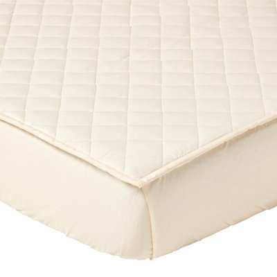 Homescapes Organic 300 Tc Luxury Quilted Deep Fitted Single Mattress ...