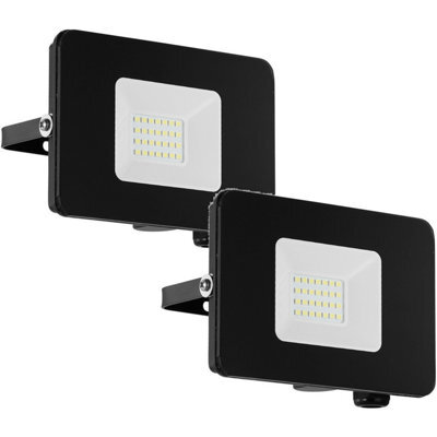2 Pack Adjustable 20W Ip65 Waterproof Black Outdoor Wall Flood Lights ...