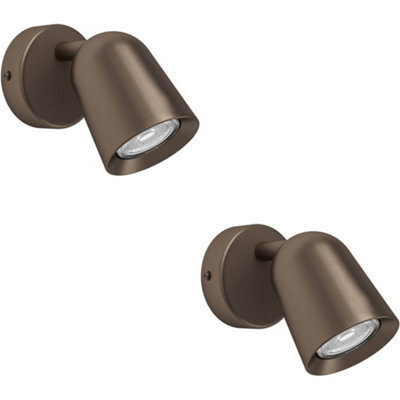 Loops 2 Pack Modern Design Dark Bronze Led Ceiling Spotlight For Any ...