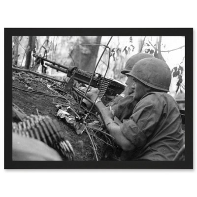 Artery8 War Vietnam Usa Gi Soldiers M60 Machine Gun 1966 Photo Wall Art ...