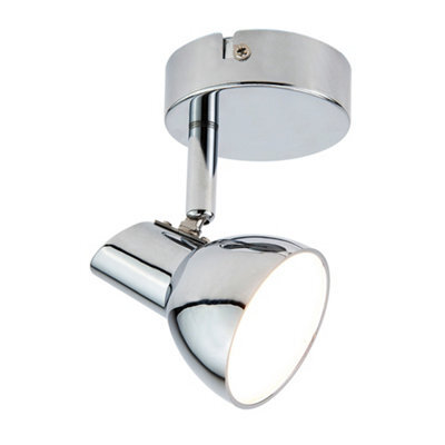Arlec Apollo Spotlight Polished Chrome Integrated 5W Led Single Ceiling ...